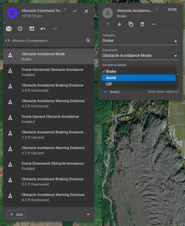 Obstacle Avoidance Support and Commands – Dronelink